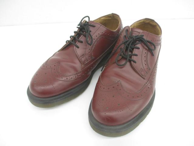 良品 ドクターマーチン Dr.Martens ウイングチップシューズ 5ホール UK6 25cm 13844 ボルドー