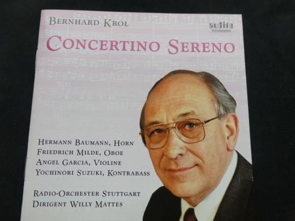 独CD Bernhard Krol, Hermann Baumann Concertino Sereno 95439 Audite ...