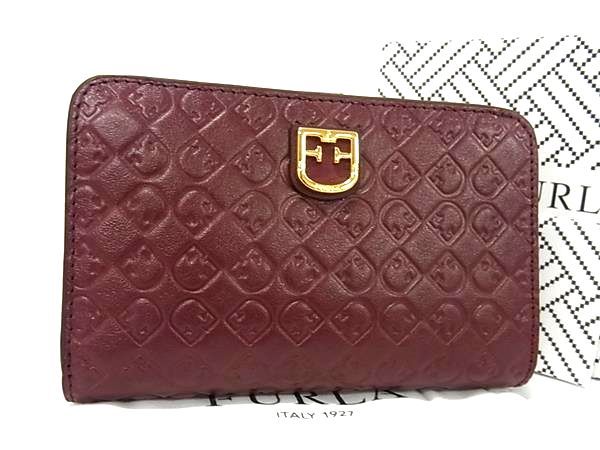 ■新品■未使用■ FURLA フルラ レベルヴェデーレ レザー 二つ折り 財布 ウォレット レディース ボルドー系 AS6727