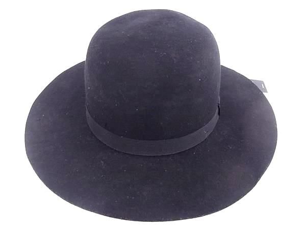 ■極美品■ BRIXTON ブリクストン コットン100％ ハット 帽子 表記サイズ 7 レディース メンズ ブラック系 AS9657