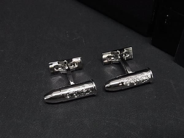 ■希少■極美品■ S.T.Dupont エス･テー･デュポン ワイルドウエスト 0825/1500 カフス カフリンクス アクセサリー シルバー系 AT3351