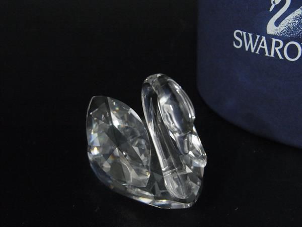 ■新品■未使用■ SWAROVSKI スワロフスキー クリスタル 白鳥 オブジェ 置物 インテリア クリア AU7660