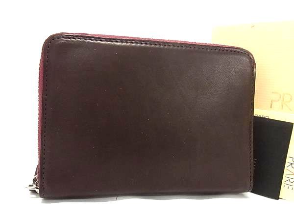 ■新品■未使用■ PRARE プレリー レザー ケース パース 小銭入れ カード入れ レディース メンズ ブラウン系 AU7716