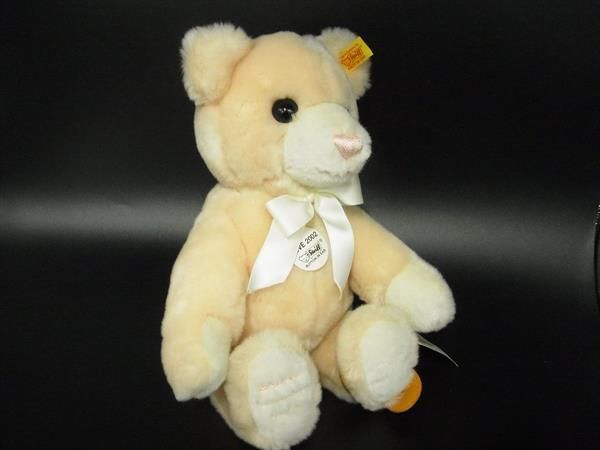 ■新品■未使用■ Steiff シュタイフ アクリル×コットン モーリーラブ 2002 テディベア くま クマ ぬいぐるみ ピンクベージュ系 AU7820