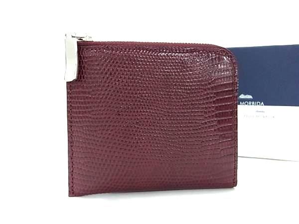 ■極上■本物■新品■未使用■ PELLE MORBIDA ペッレモルビダ リザード L字ファスナー 財布 ウォレット 札入れ ブラウン系 AU9878