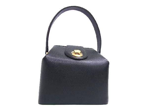 ■新品■未使用■ GIVENCHY ジバンシィ レザー ターンロック ワンハンドル ハンドバッグ レディース ブラック系 AX3342