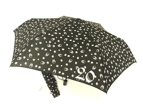 ■新品■未使用■ lucien pellat-finet ルシアン ペラフィネ ポリエステル 3段降り 折り畳み傘 高級傘 アンブレラ 雨具 ブラック系 AX6918