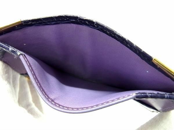 ■希少■極上■本物■極美品■ Asprey＆Garrard アスプレイ＆ガラード クロコダイル メモ帳 文房具 ステーショナリー パープル系 BF4991