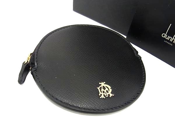 ■新品同様■ dunhill ダンヒル レザー ケース パース 小銭入れ メンズ ブラック系 BJ0742