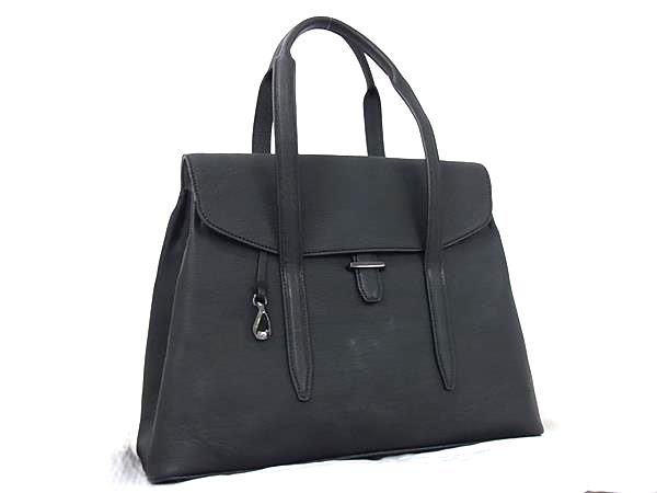 ■新品同様■ ETiAM エティアム レザー ハンドバッグ ブリーフケース メンズ ブラック系 BJ3298