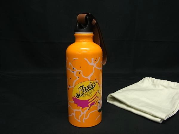 ■美品■ LOEWE ロエベ SIGG シグ パウラズイビザ アナグラム ウォーターボトル 水筒 オレンジ系 BJ5869