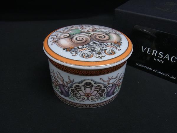 ■新品■未使用■ VERSACE ヴェルサーチ ローゼンタール LES ETOILES DE LA MER マルチケース アイボリー系×マルチカラー BJ8365