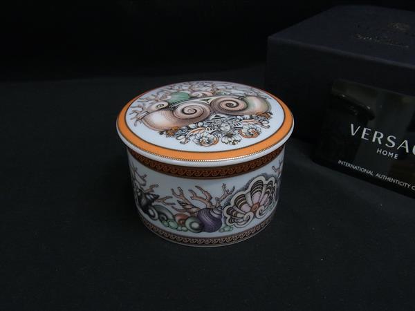 ■新品■未使用■ VERSACE ヴェルサーチ ローゼンタール LES ETOILES DE LA MER マルチケース アイボリー系×マルチカラー BJ8367