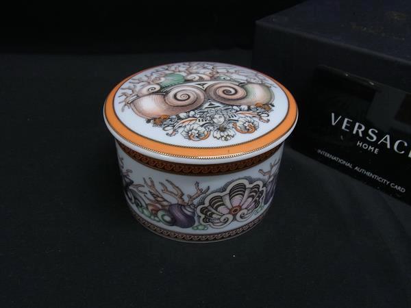 ■新品■未使用■ VERSACE ヴェルサーチ ローゼンタール LES ETOILES DE LA MER マルチケース アイボリー系×マルチカラー BJ8368