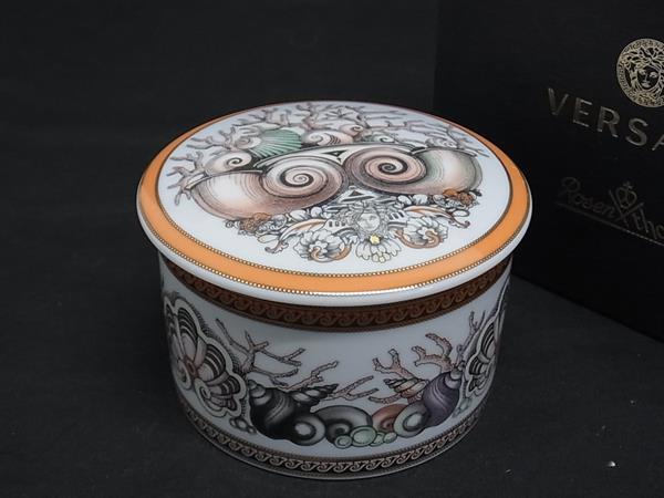 ■新品■未使用■ VERSACE ヴェルサーチ ローゼンタール LES ETOILES DE LA MER マルチケース ホワイト系×マルチカラー BJ8369
