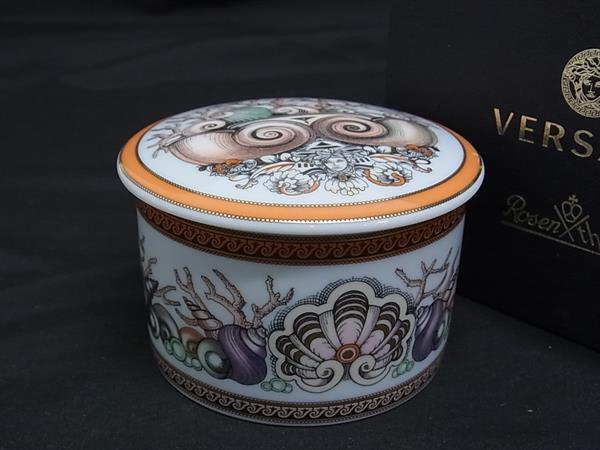 ■新品■未使用■ VERSACE ヴェルサーチ ローゼンタール LES ETOILES DE LA MER マルチケース ホワイト系×マルチカラー BJ8370