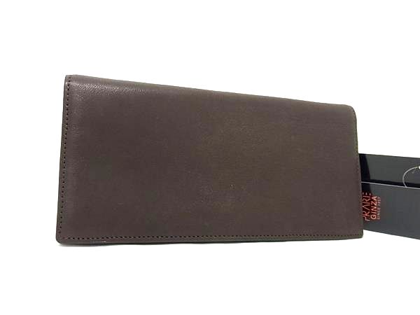 ■新品■未使用■ PRARE プレリー レザー 二つ折り 長財布 ウォレット 小銭入れ  札入れ メンズ ダークブラウン系 BJ9199