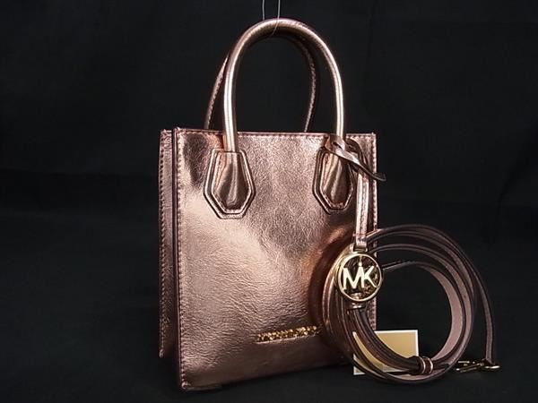 ■新品■未使用■ MICHAEL KORS マイケルコース レザー 2WAY ショルダーバッグ ハンドバッグ 肩掛けかばん ピンク系 BL3761