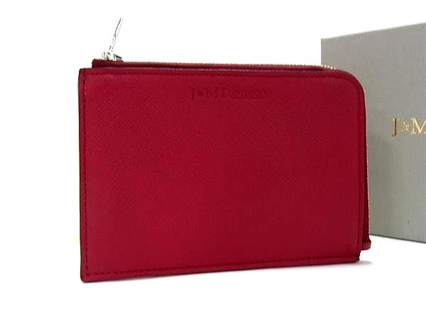 ■新品■未使用■ J＆M DAVIDSON ジェイアンドエムデヴィッドソン レザー パース カードケース 小銭入れ ワインレッド系 BL5466