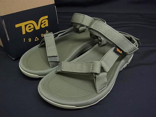 ■新品同様■ Teva テバ ハリケーン エックスエルティー2 キャンバス サンダル 表記サイズ 24.cm 靴 シューズ カーキ系 BL9597