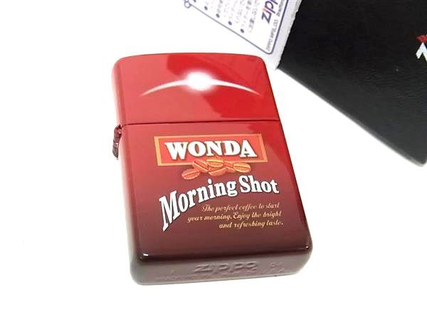 ■新品■未使用■ ZIPPO ジッポー WONDA コラボ 2004年製 高級ライター オイルライター 喫煙グッズ 喫煙具 レッド系 BM2323