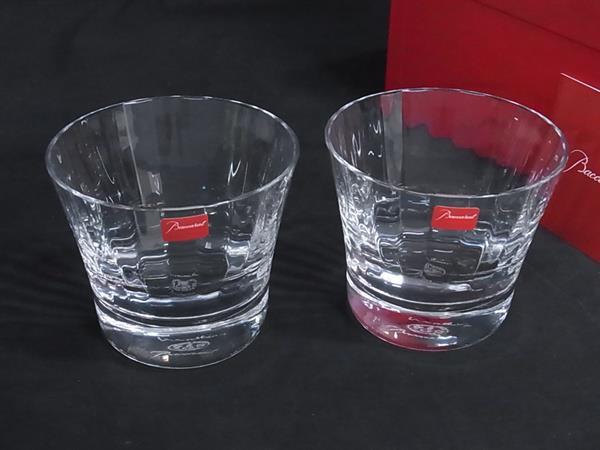 ■新品■未使用■ Baccarat バカラ ミルニュイ クリスタルガラス ロックグラス 食器 テーブルウェア 2客セット ペア クリア BM8044