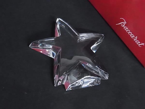 ■新品同様■ Baccarat バカラ クリスタルガラス スター オブジェ 置物 クリア BM8054