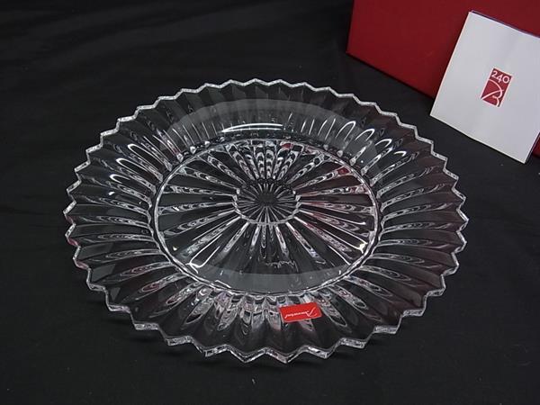 ■極美品■ Baccarat バカラ  ミルニュイ クリスタルガラス お皿 プレート 食器 テーブルウェア クリア BN2095