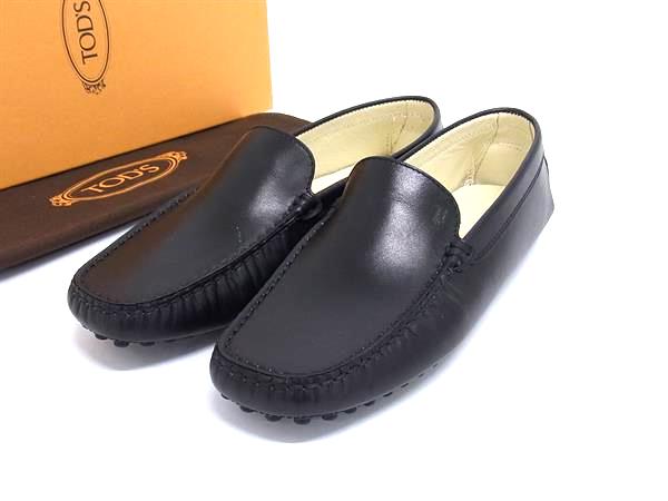 ■新品■未使用■ TODS トッズ レザー ドライビングシューズ サイズ 34 1/2 (約21.5cm) 靴 レディース ブラック系 BN2354