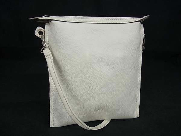 ■新品同様■ BREE ブリー レザー クロスボディ ショルダーバッグ 斜め掛け レディース オフホワイト系 BN2501