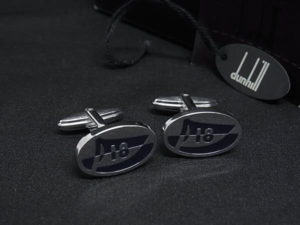■新品同様■ dunhill ダンヒル SV925 カフス カフリンクス ビジネス 紳士 メンズ シルバー系 BN3599