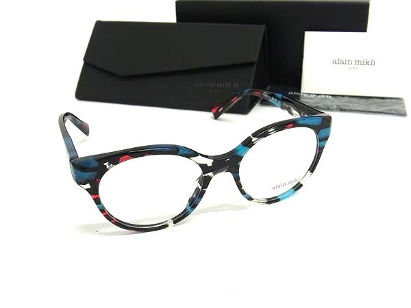 ■極美品■ alain mikli アランミクリ A03097 008 メガネ 眼鏡 めがね メンズ レディース ブラック系 BN4915