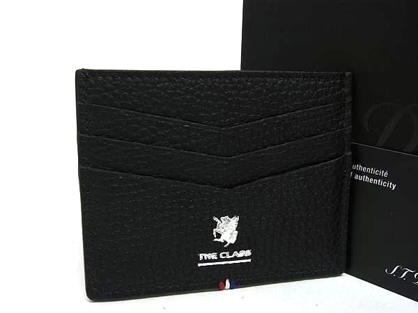 ■新品■未使用■ S.T.Dupont エス･テー･デュポン ネオカプセル レザー カードケース カード入れ パスケース ブラック系 BN5369