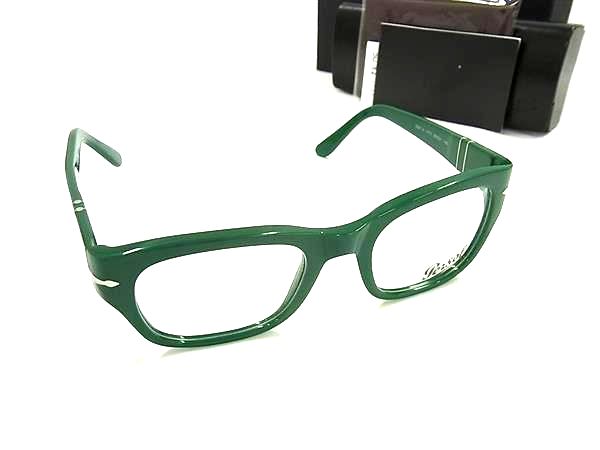 ■美品■ Persol ペルソール 3297-V 1171 めがね メガネ 眼鏡 メンズ レディース グリーン系 BN5440