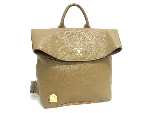 ■新品同様■ ADMJ エーディーエムジェイ レザー リュックサック バックパック レディース ブラウン系 BN6234