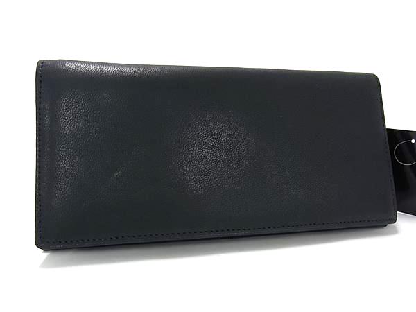 ■極美品■ PRARE プレリー レザー 二つ折り 長財布 ウォレット 札入れ 小銭入れ メンズ ネイビー系 BP1149
