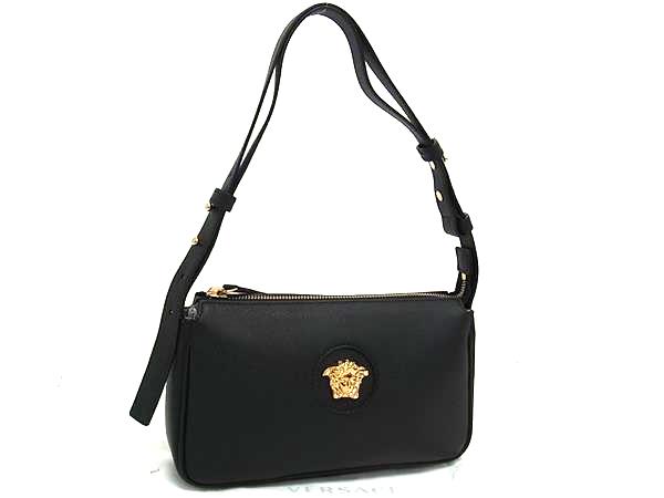 ■新品■未使用■ VERSACE ヴェルサーチ メデューサ レザー ワンショルダー ハンドバッグ 肩掛け レディース ブラック系 BP2883