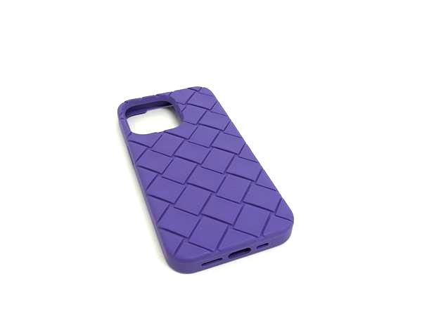 ■極美品■ BOTTEGA VENETA ボッテガヴェネタ イントレチャート ラバー iPhone13Pro 対応 スマホケース パープル系 BP5084