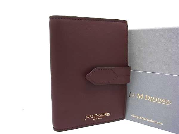 ■新品■未使用■ J＆M DAVIDSON ジェイアンドエムデヴィッドソン レザー 二つ折り 財布 ウォレット メンズ ブラウン系 BQ0816