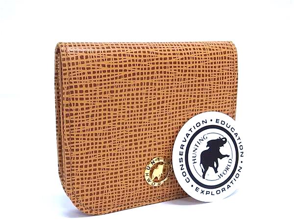 ■極美品■ HUNTING WORLD ハンティングワールド レザー ケース パース 小銭入れ ブラウン系 BR0524