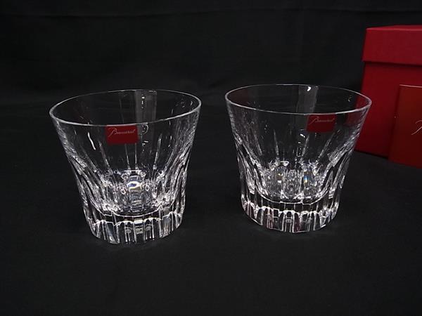 ■新品■未使用■Baccarat バカラ エトナ クリスタルガラス ロックグラス コップ 食器 テーブルウェア ペア 2客セット クリア BR0552
