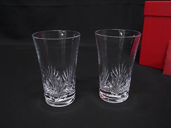 ■新品■未使用■ Baccarat バカラ グラスジャパン ルテシア クリスタルガラス コップ 食器 ペア 2客セット クリア BR0555