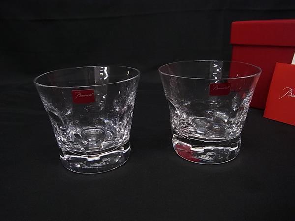 ■新品■未使用■ Baccarat バカラ ベルーガ クリスタルガラス ロックグラス コップ 食器 ペア 2客セット クリア BR0557