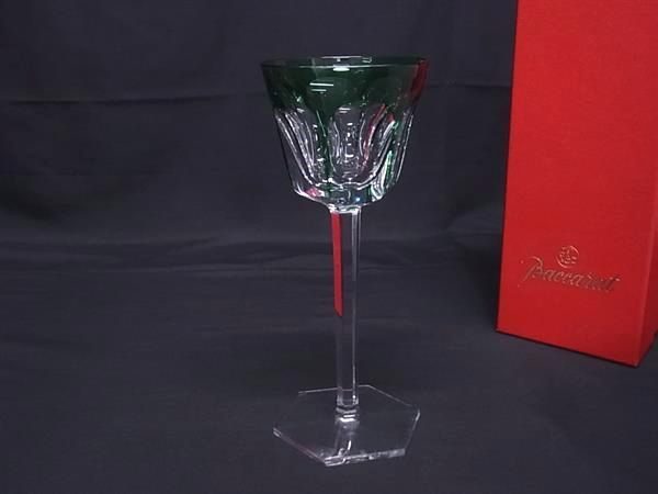 ■新品■未使用■ Baccarat バカラ アルクール ライン クリスタルガラス ワイングラス 食器 テーブルウェア クリアグリーン系 BR0563