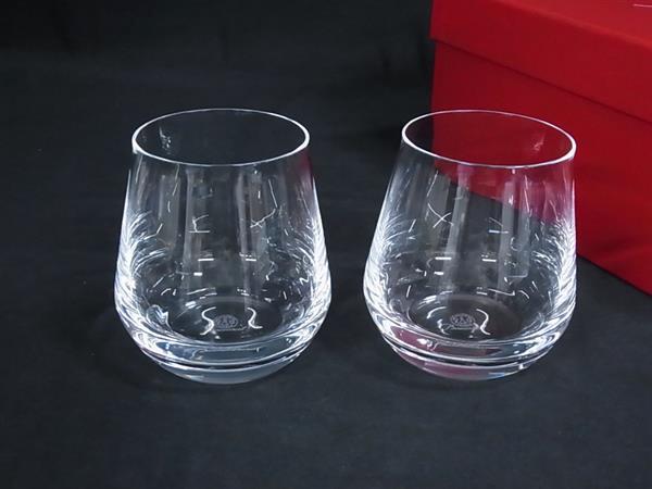 ■新品同様■ Baccarat バカラ シャトーバカラ クリスタルガラス グラス タンブラー 食器 テーブルウェア 2客セット クリア BR0600