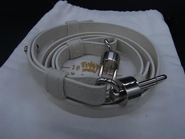 ■極美品■ DELVAUX デルヴォー レザー バッグ用 ショルダーストラップ 肩掛け 斜め掛け レディース アイボリー系 FA4092