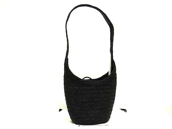 ■新品同様■ HELEN KAMINSKI ヘレンカミンスキー ラフィア ショルダーバッグ 肩掛け レディース ブラック系 FB3020