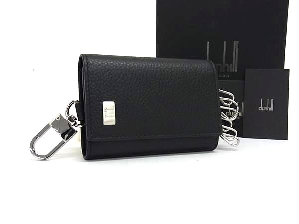 ■新品■未使用■ dunhill ダンヒル コンノート レザー 6連 キーケース 鍵入れ レディース メンズ ブラック系 FB5858