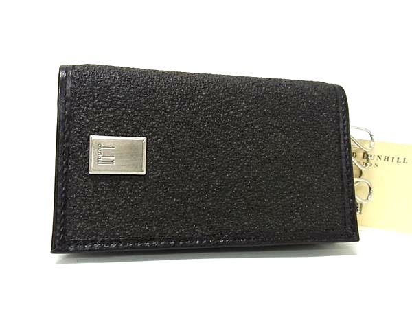■新品同様■ dunhill ダンヒル PVC×レザー  6連 キーケース 鍵入れ メンズ レディース ダークブラウン系 FC5987