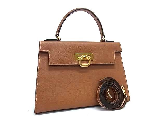 ■極美品■ CARBOTTI カルボッティ IVANA イヴァーナ レザー 2WAY ハンドバッグ ショルダー クロスボディ ブラウン系 FD2648